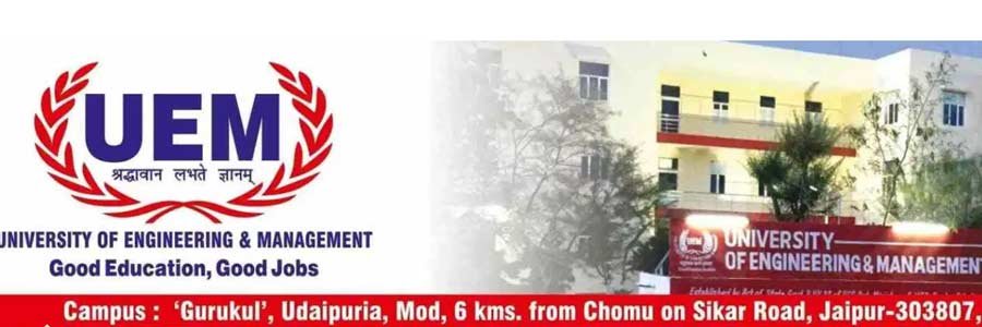 University of Engineering and Management Jaipur Result | UEM Jaipur Result