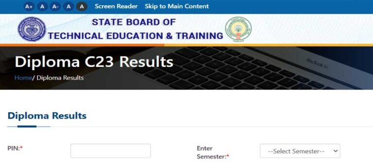AP SBTET Diploma Result 2025 Out at sbtet.ap.gov.in
