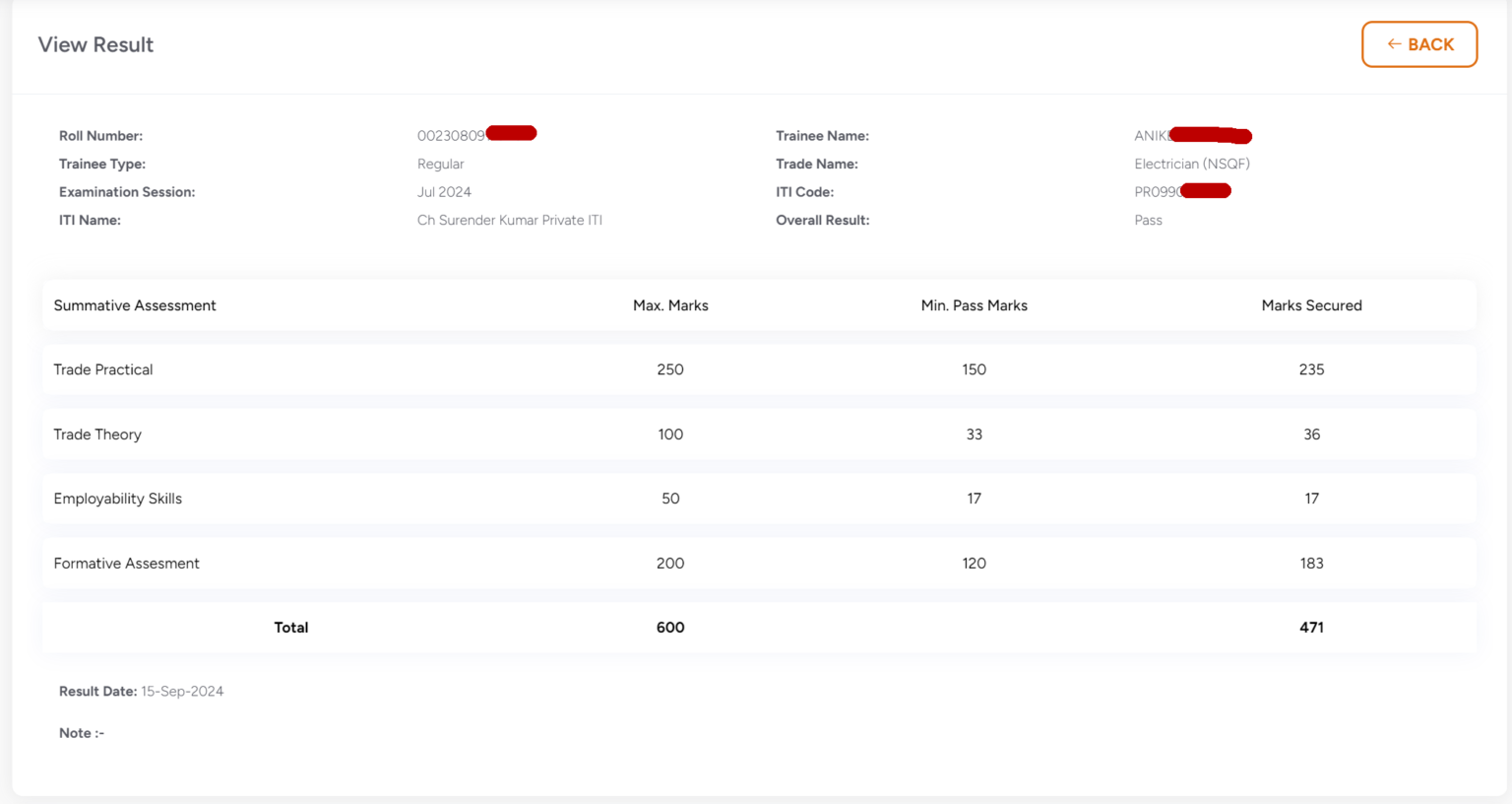 ITI Result 1st Year 2026 Out at ncvtmis.gov.in — Online Result Portal