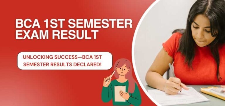 BCA 1st Semester Exam Result — Online Result Portal